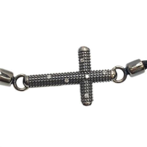 Damiani ダミアーニ メトロポリタン ブラックブルニート加工 ブレスレット バングル クロス 十字架 メルカリ