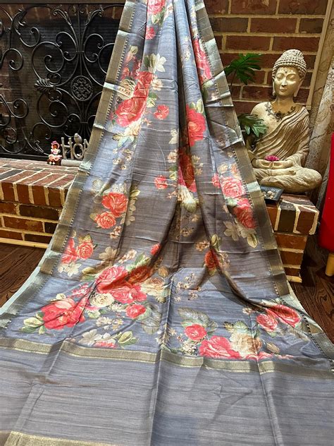 Tondras Tussar Blends Wkantha Stitch N Mirror Work 85 Pn5x F