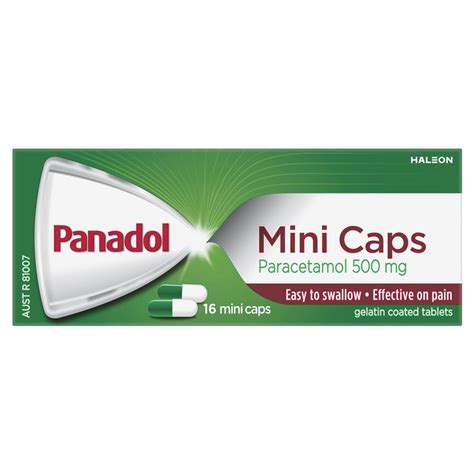Buy Panadol 500mg 16 Mini Caplets Online At Chemist Warehouse®