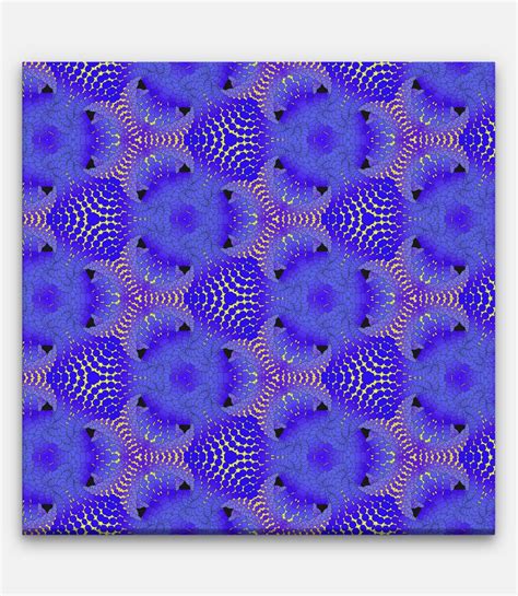 Fibonacci Repeating Pattern Blue And Yellow Bells Fine Art