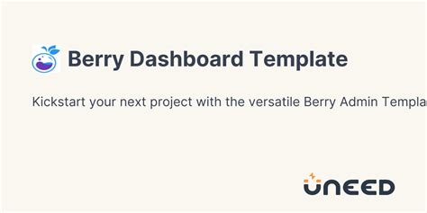 Berry Dashboard Template On Uneed Uneed
