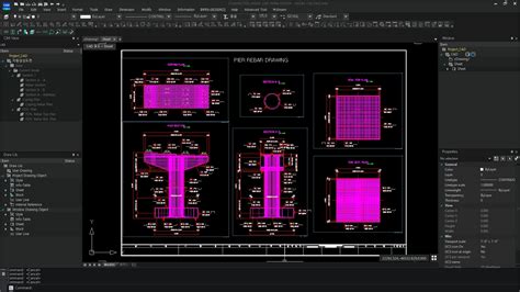 [cad Id] How To Create A 2d Drawing Rebar Drawing Midas Support