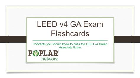 Leed V Ga Exam Flashcards Pptx
