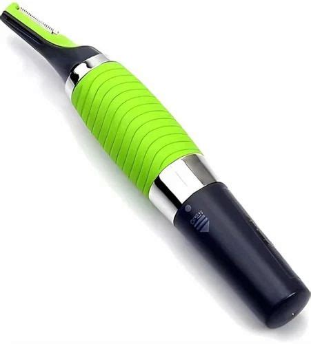 Black And Green Battery Micro Touch Trimmer 2 Length Settings Battery