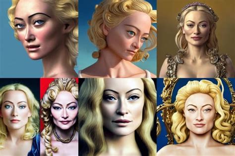 A Beautiful Close Up Of A Blonde Woman Who Looks Like Olivia Wil