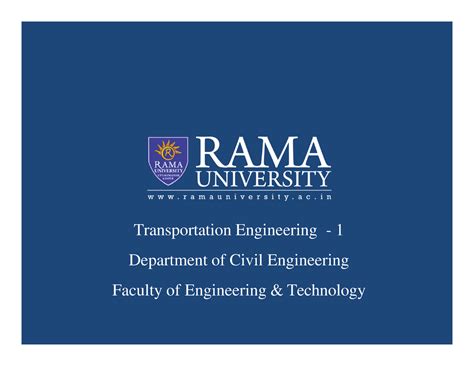 Lecture 2 Highway Engineering Notes Transportation Engineering 1