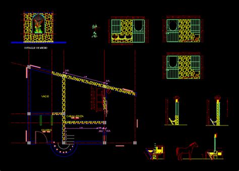 Stable In AutoCAD CAD Library