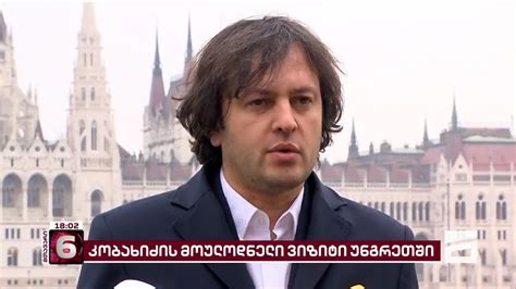 კანდიდატის სტატუსზე გადაწყვეტილებამდე 10 დღით ადრე კობახიძე უნგრეთში