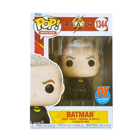 Funko Pop Movies Dc The Flash Batman Keaton Unmasked Alt Px