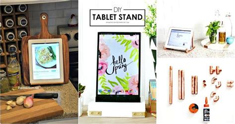 20 Diy Tablet Stand Ideas Diy Ipad Stand And Holder