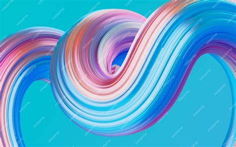 premium photo abstract gradient curve background 3d rendering digital