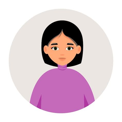 Retrato De Mulher Caucasiana Avatar Da Pessoa Do Sexo Feminino ícone