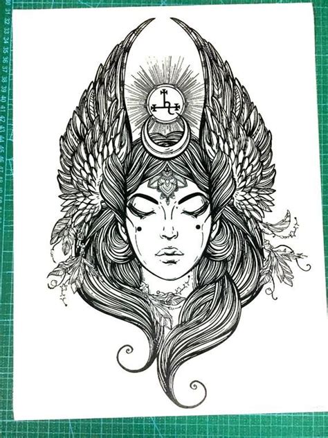 Lilith Poster With Her Demon Sigil Witchcraft Etsy Idee Per Tatuaggi Tatuaggi Di