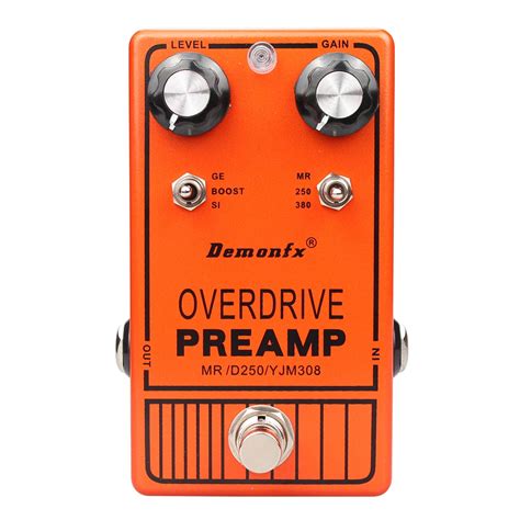Demonfx Dod250yjm308yngwie 프리 앰프 오버 드라이브 Jhs 옐로우 및 그레이 250 박스 기타 페달 Distionhandmande