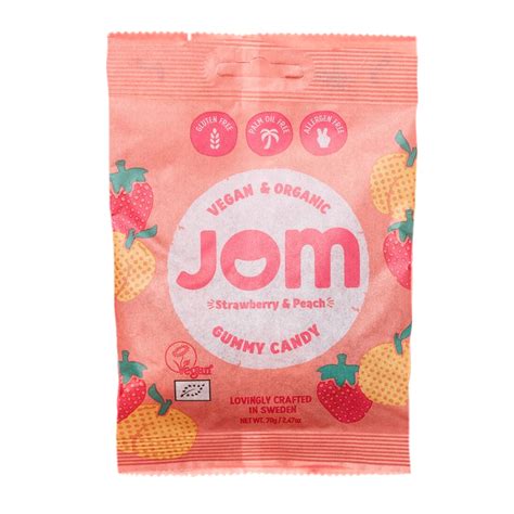 Jom Jordgubb And Persika GelÉgodis Eko Skafferiet