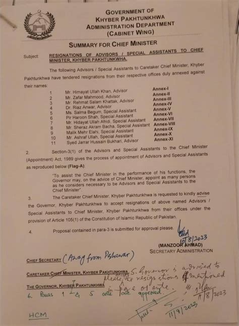 Khyber Pakhtunkhwas New Interim Cabinet Takes Oath