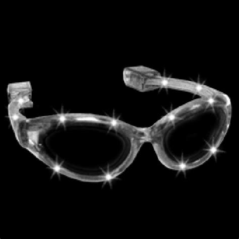 Premium White Led Sunglasses Best Glowing Party Supplies