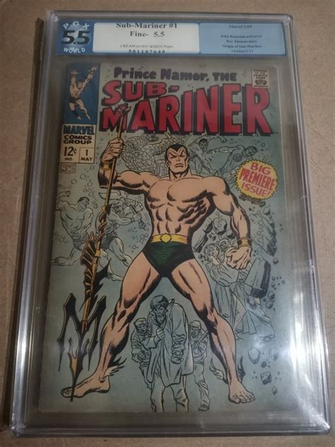 Prince Namor The Sub Mariner 1 1968 Pgx 55 Hobbies And Toys Books