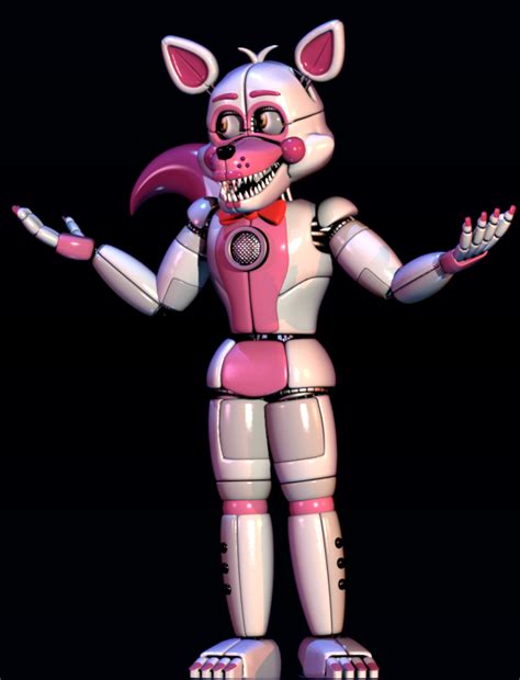Fnaf Blender Funtime Foxy Renderblender Version By Kingkrool14 On