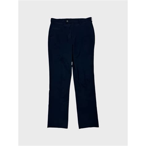 Uniqlo กางเกงสแล็คผู้ชาย สีกรม ไซต์ 76 Cm งานใหม่เทียบมือ 1 Shopee
