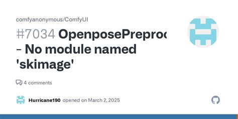 openposepreprocessor no module named skimage · issue 7034