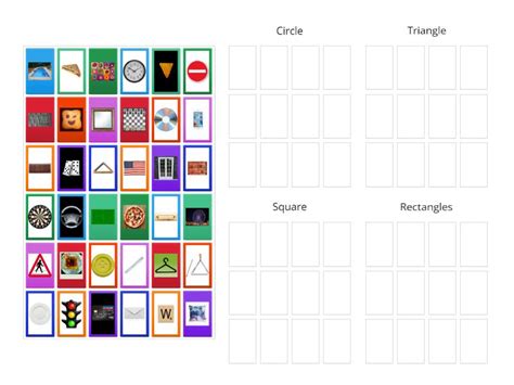 2d Shape Sort Group Sort