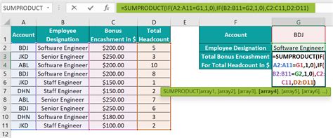 sumproduct with multiple criteria formula examples how to use