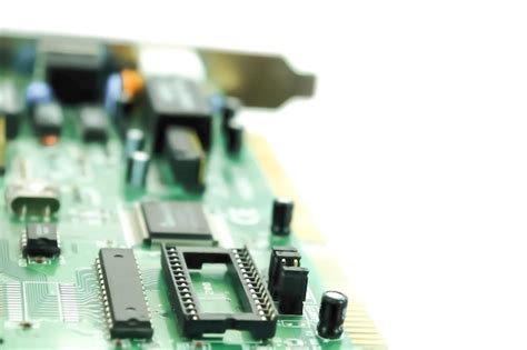 Premium Photo Computer Circuit Closeup