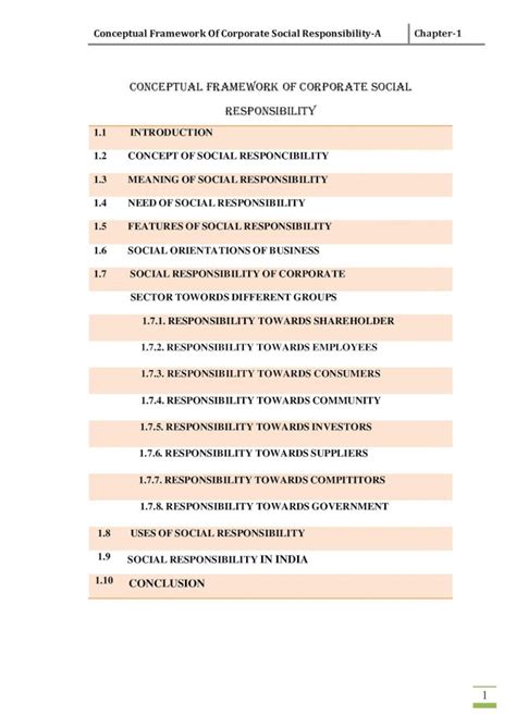 Pdf Conceptual Framework Of Corporate Shodhganga Inflibnet Ac In