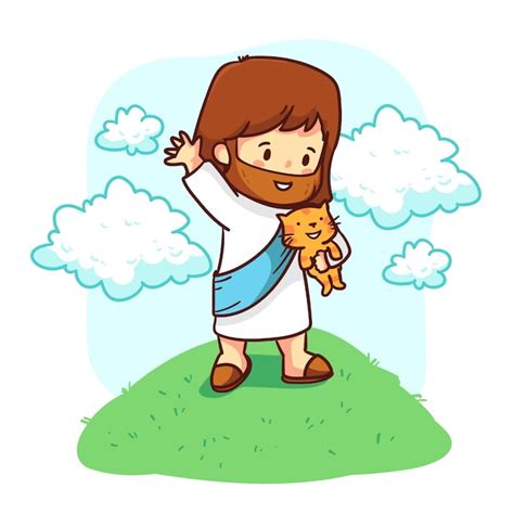 Vetores E Ilustrações De Desenho Jesus Para Download Gratuito🚫