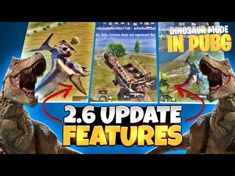 DINOSAUR MODE IN PUBG L UPDATE FUATURES YouTube