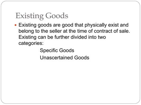 Classification Contract Of Sales PPT