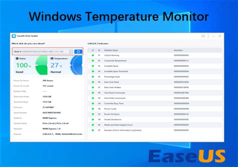 Top 8 Windows Temperature Monitor Software Recommend In 2025 Easeus