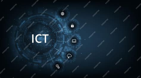 Premium Vector Ict Information And Communication Technology Concept