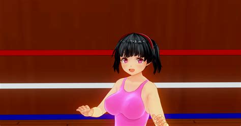 プロレス 女の子とプロレス モロヘイヤのマンガ 漫画 ミックスファイト 競泳水着 Pixiv