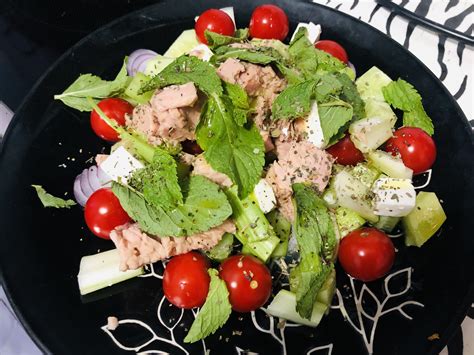 Homemade Salad With Canned Tuna R Food