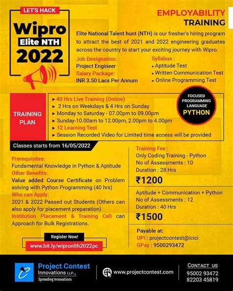 wipro elite nlth 2022 employability training on python programming and