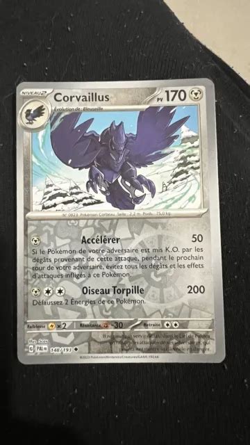 CARTE POKEMON CORVAILLUS 148 193 REVERSE EV2 Ecarlate Et Violet PAL FR
