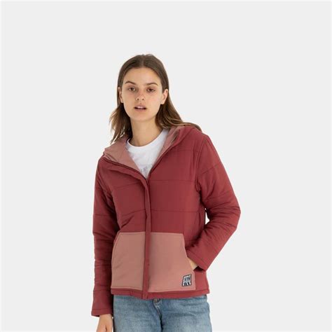 Hurley Patchwork Puffer Jacket Russet Southern Man