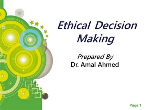 Ethical Decision Making Process