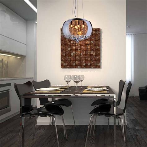 Pendente Plafon em Vidro e Cristal Attractive cm G Lustre Design Moderno Sala Quarto Âmbar