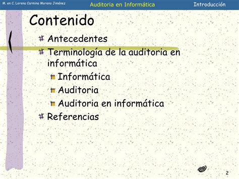 Ppt Introducción A La Auditoria En Informática Unidad I