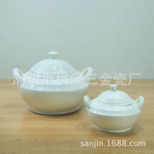 陶瓷炖盅带盖双耳汤锅佛跳墙燕窝家用大号煲汤罐蒸蛋炖锅酒店餐具 阿里巴巴