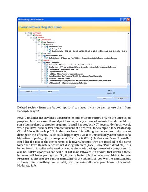 Revo Uninstaller Pro Help Pdf