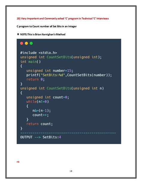 Embedded C 16 20 18 Very Important And Commonly Asked C Program In Technical C Interviews