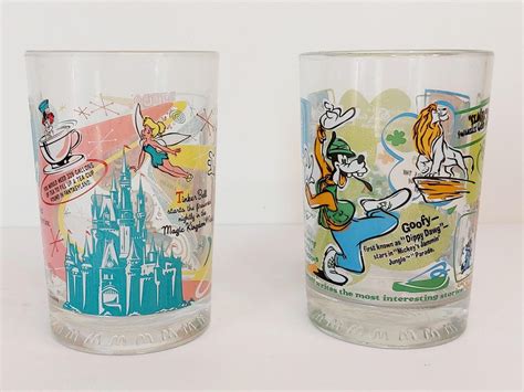 Vintage Disney Glass Mcdonalds Disney 100 Years Of Magic Goofy Or