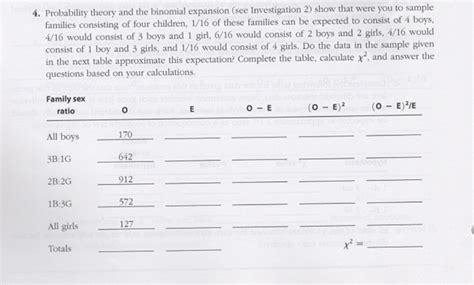 Solved Probability Theory And The Binomial Expansion See Chegg Com