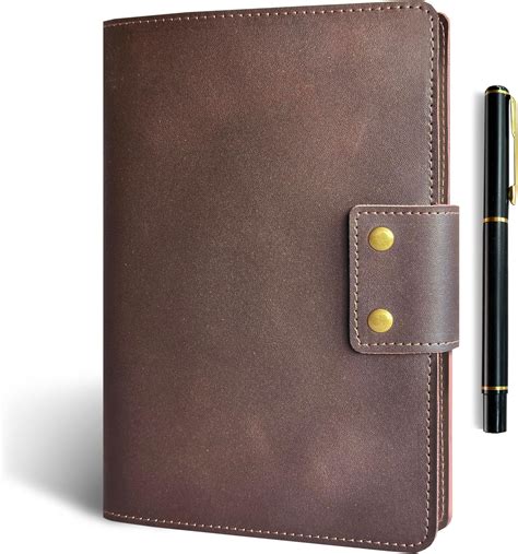 Louis Aley A5 Refillable Notebook 160 Pages Professional Leather Notebook Cover