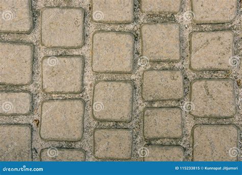Texture Footpath Cement Block Walkway Background Stock Image Image Of