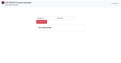 Otp Nsfw Prompt Generator